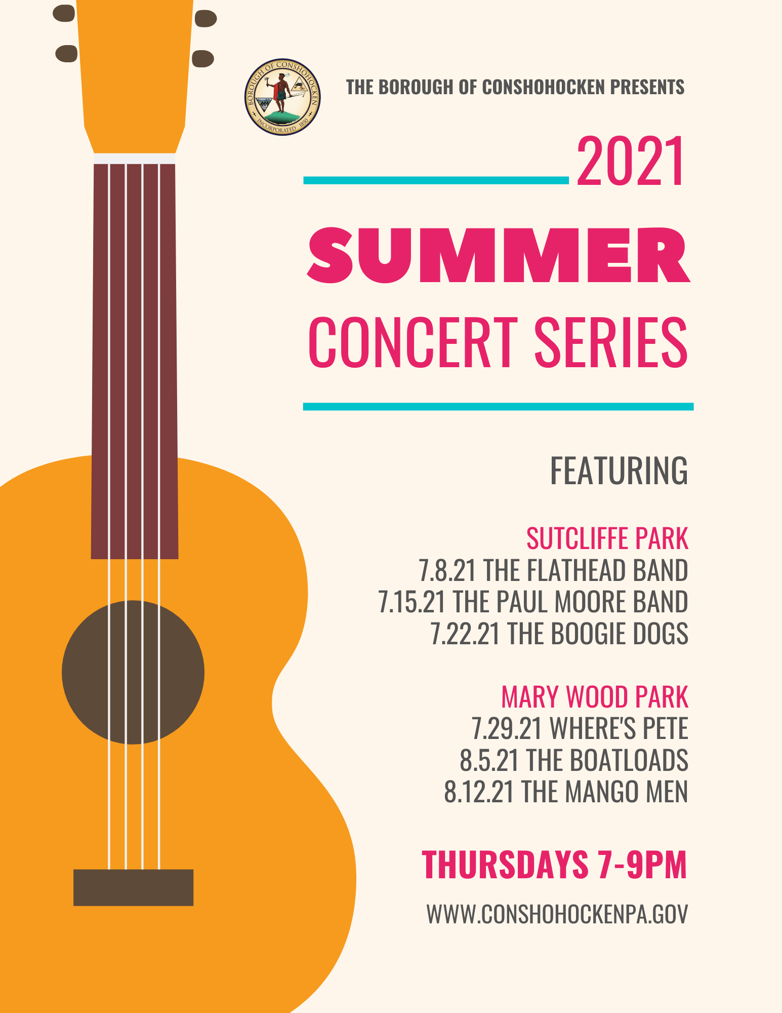 Summer Concert Series | Borough of Conshohocken